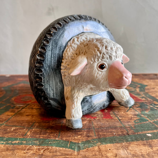 【USA vintage】ENESCO Sheep Coin bank – 雑貨屋ポッポ