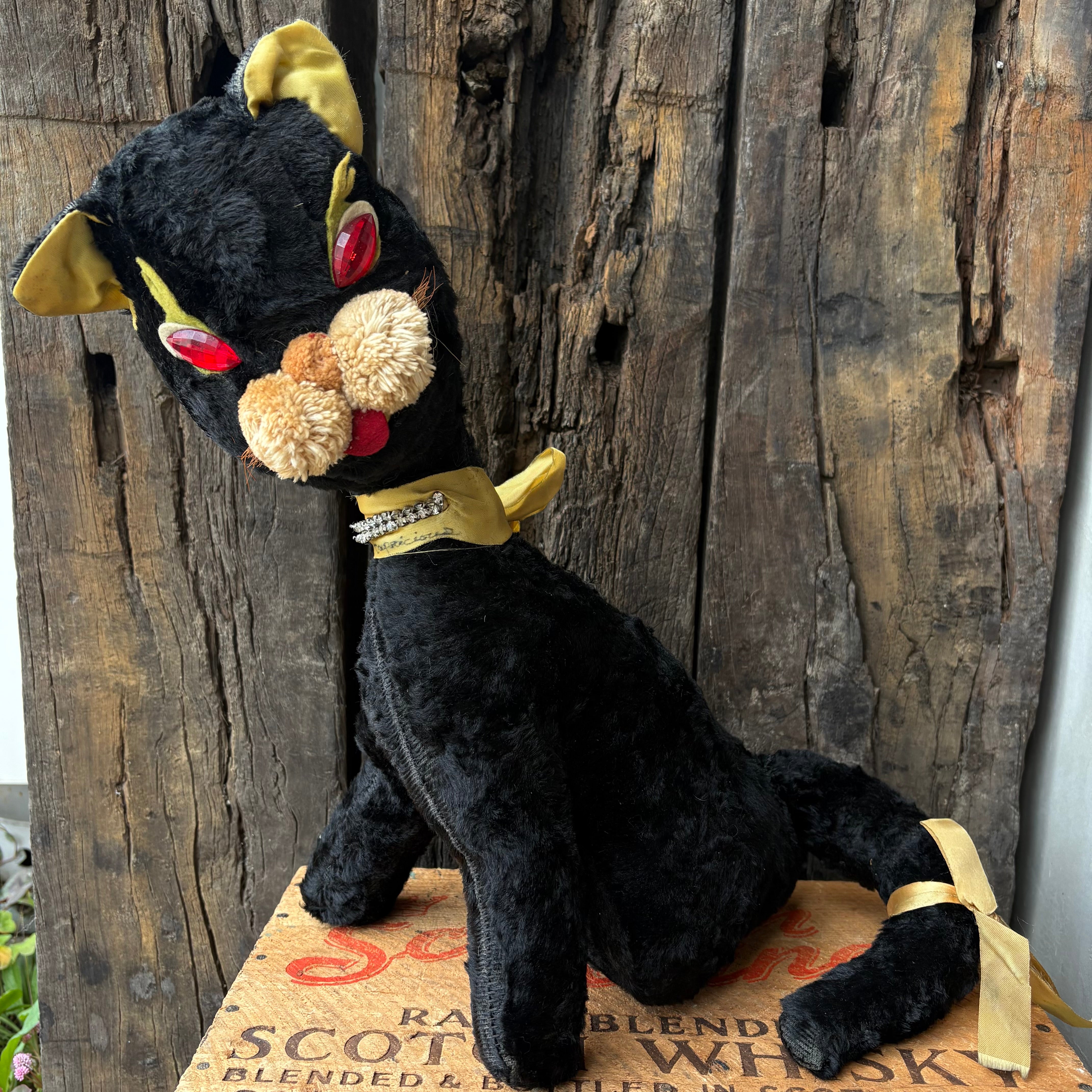 【1960s USA vintage】“Boo Boo Kitty” Black Cat Plush – 雑貨屋ポッポ