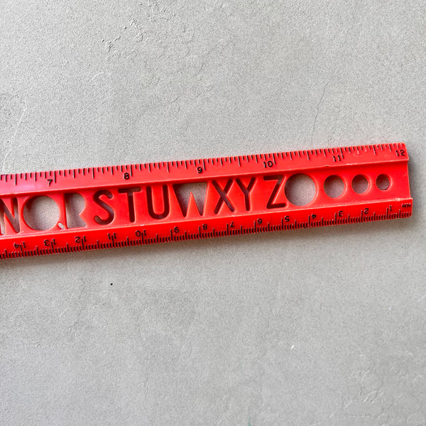 【USA vintage】Alphabet Ruler – 雑貨屋ポッポ