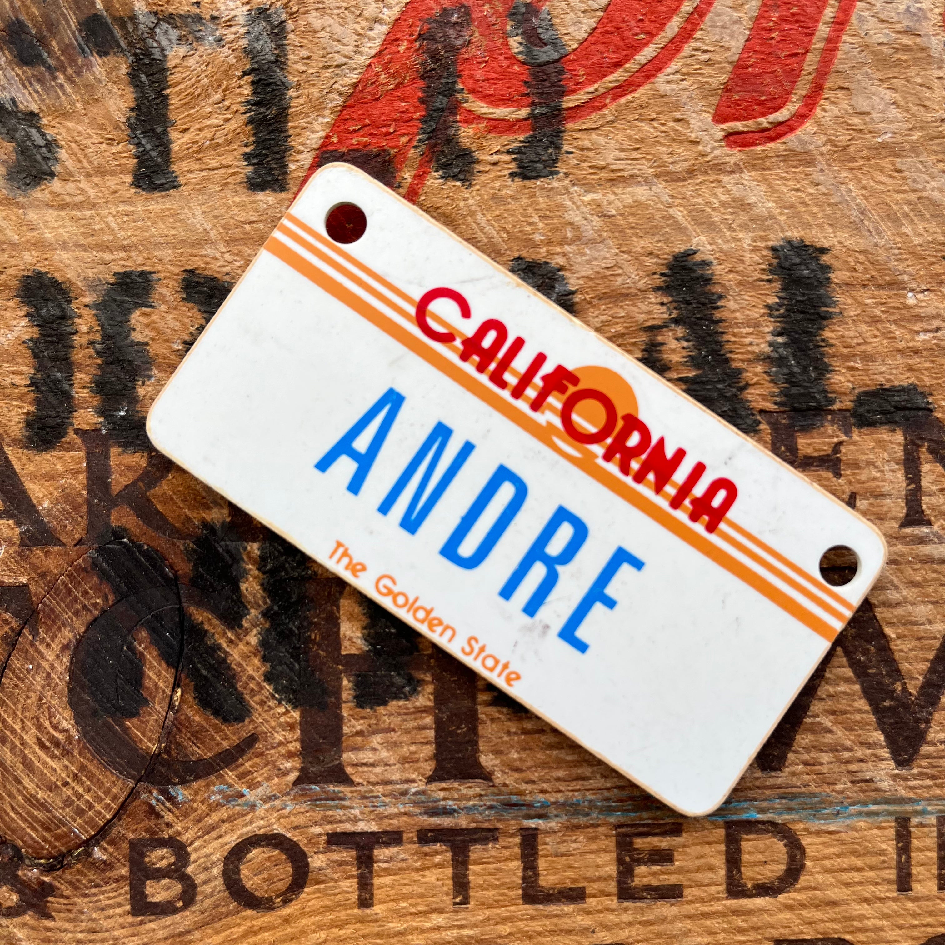 【1980’s USA vintage】Nameplate magnet ANDRE – 雑貨屋ポッポ